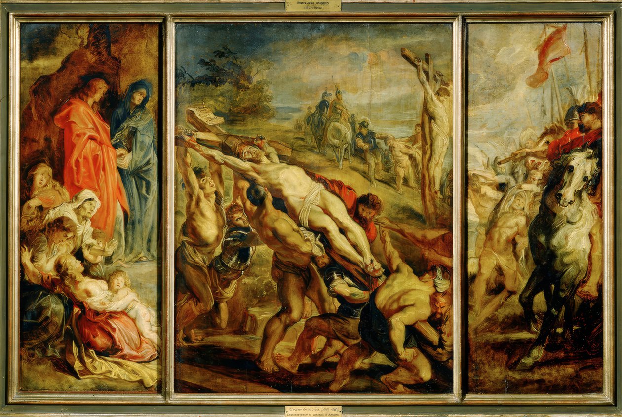 Die Kreuzaufrichtung von Peter Paul Rubens: Kunstdruck